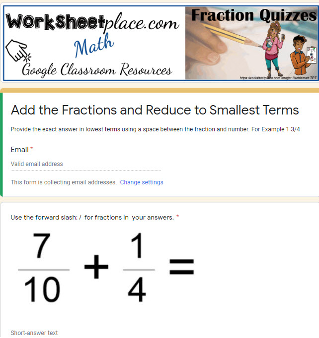 Add Fractions Mixed Denominators Worksheets