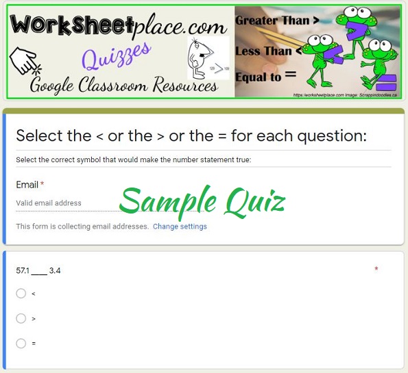 Comparing Numbers With Decimals Worksheets
