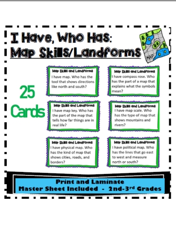 Mapping/Landforms Worksheets