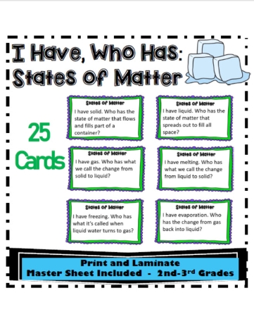 Matter Worksheets