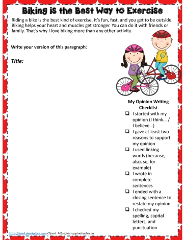 3rd Grade Mentor Paragraph Best Exercise Worksheets