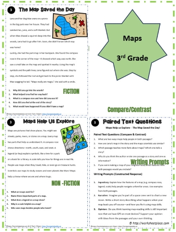 The Map/Maps Help Us Worksheets