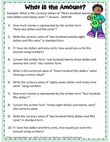 What is the Amount Worksheets
