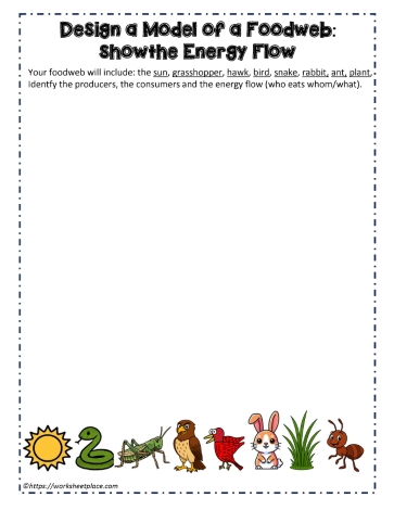 Ecosystem Design a Food Web Worksheets