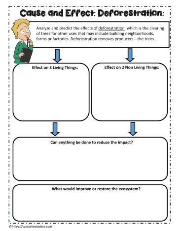Deforestation Impacts of Deforestation on Ecosystems Classroom Activity ...