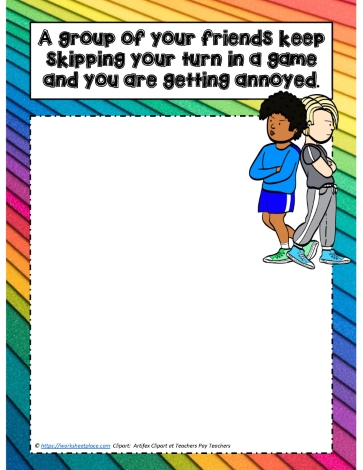 Social Skills Prompt Worksheets