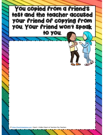 Social Skills Prompt Worksheets