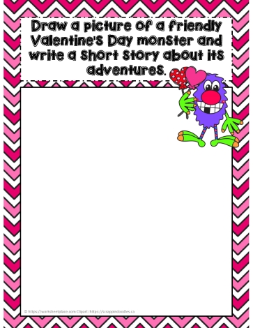 Valentines Day Prompt Gr 2 Worksheets