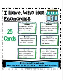 I Have, Who Has Social Studies Worksheets