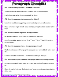 1st-2nd-Grade Mentor Paragraphs Worksheets