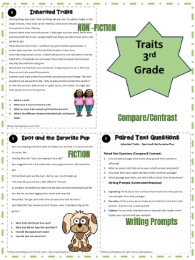 3rd Grade Paired Passages Worksheets