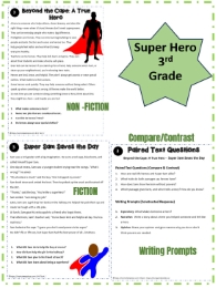 3rd Grade Paired Passages Worksheets