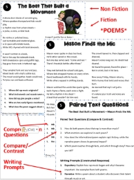 5th Grade Paired Passages Worksheets