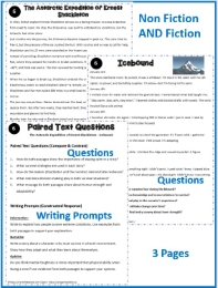 6th Grade Paired Passages Worksheets