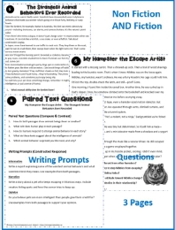 6th Grade Paired Passages Worksheets