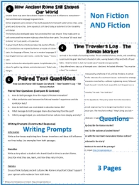 6th Grade Paired Passages Worksheets