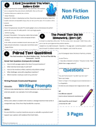 6th Grade Paired Passages Worksheets