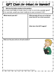 Artificial Intelligence Teaching Activities Worksheets