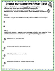 Anxiety and Worry Activities Worksheets