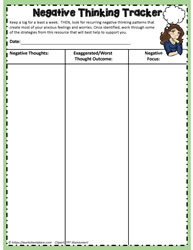 Anxiety and Worry Activities Worksheets