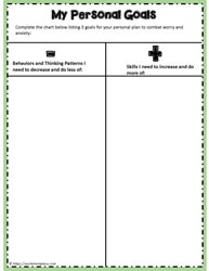 Anxiety and Worry Activities Worksheets