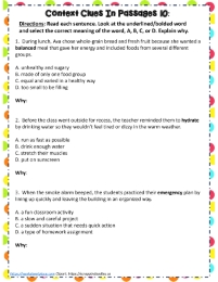 4th Grade Context Clues Worksheets