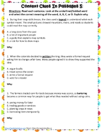 4th Grade Context Clues Worksheets
