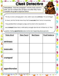 4th Grade Context Clues Worksheets
