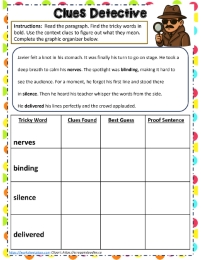 4th Grade Context Clues Worksheets