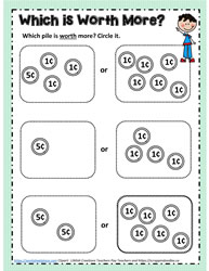 K-1 Money Worksheets