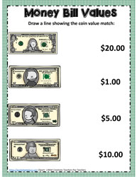 K-1 Money Worksheets