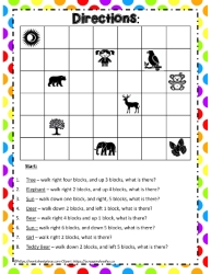Mapping Activities K-2nd Grade Worksheets