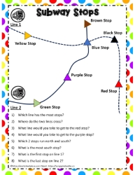 Mapping Activities K-2nd Grade Worksheets