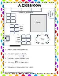 Mapping Activities K-2nd Grade Worksheets