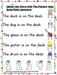 Sight Word on Worksheets