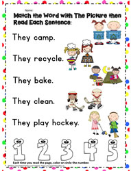 Sight Word they Worksheets