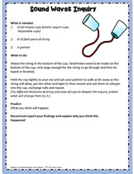 Light and Sound Worksheets
