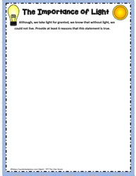 Light and Sound Worksheets