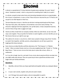 Media Literacy 3rd to 5th Grades Worksheets