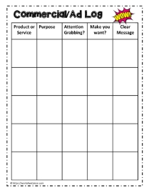 Media Literacy 3rd to 5th Grades Worksheets