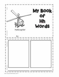 The Letter H Worksheets