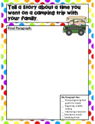Narrative Writing Prompts Worksheets