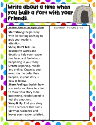 Narrative Writing Prompts Worksheets