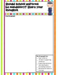 Opinion Writing Prompts Worksheets