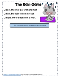 Sentence Sequencing to Paragraphs Gr. 1-2 Worksheets