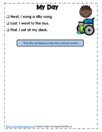 Sentence Sequencing to Paragraphs Gr. 1-2 Worksheets