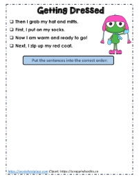 Sentence Sequencing to Paragraphs Gr. 1-2 Worksheets