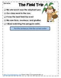 Sentence Sequencing to Paragraphs Gr. 2-3 Worksheets