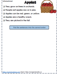 Sentence Sequencing to Paragraphs Gr. 2-3 Worksheets