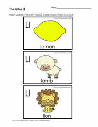 The Letter L Worksheets